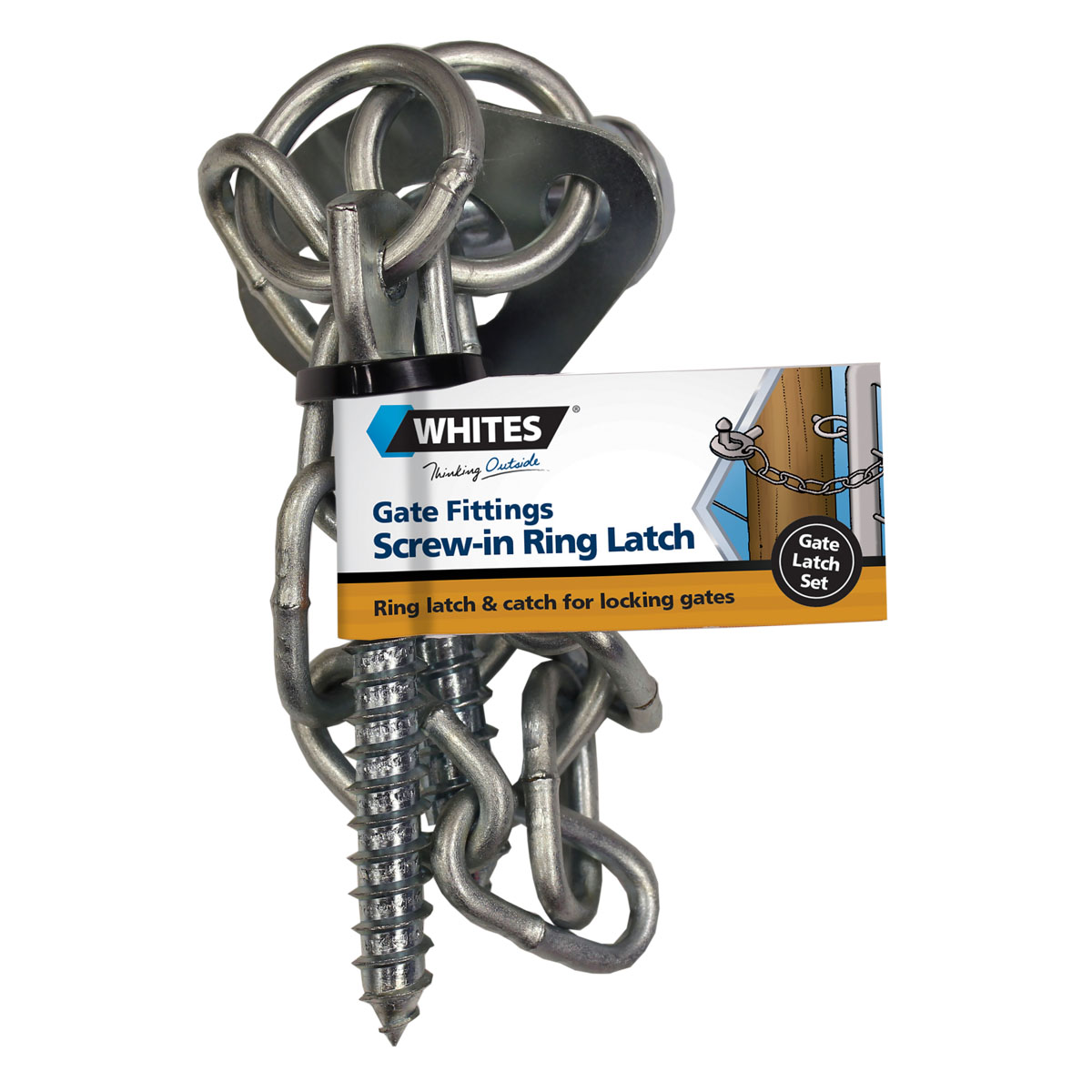 Gates & Fittings: Screw-in Ring Latch
